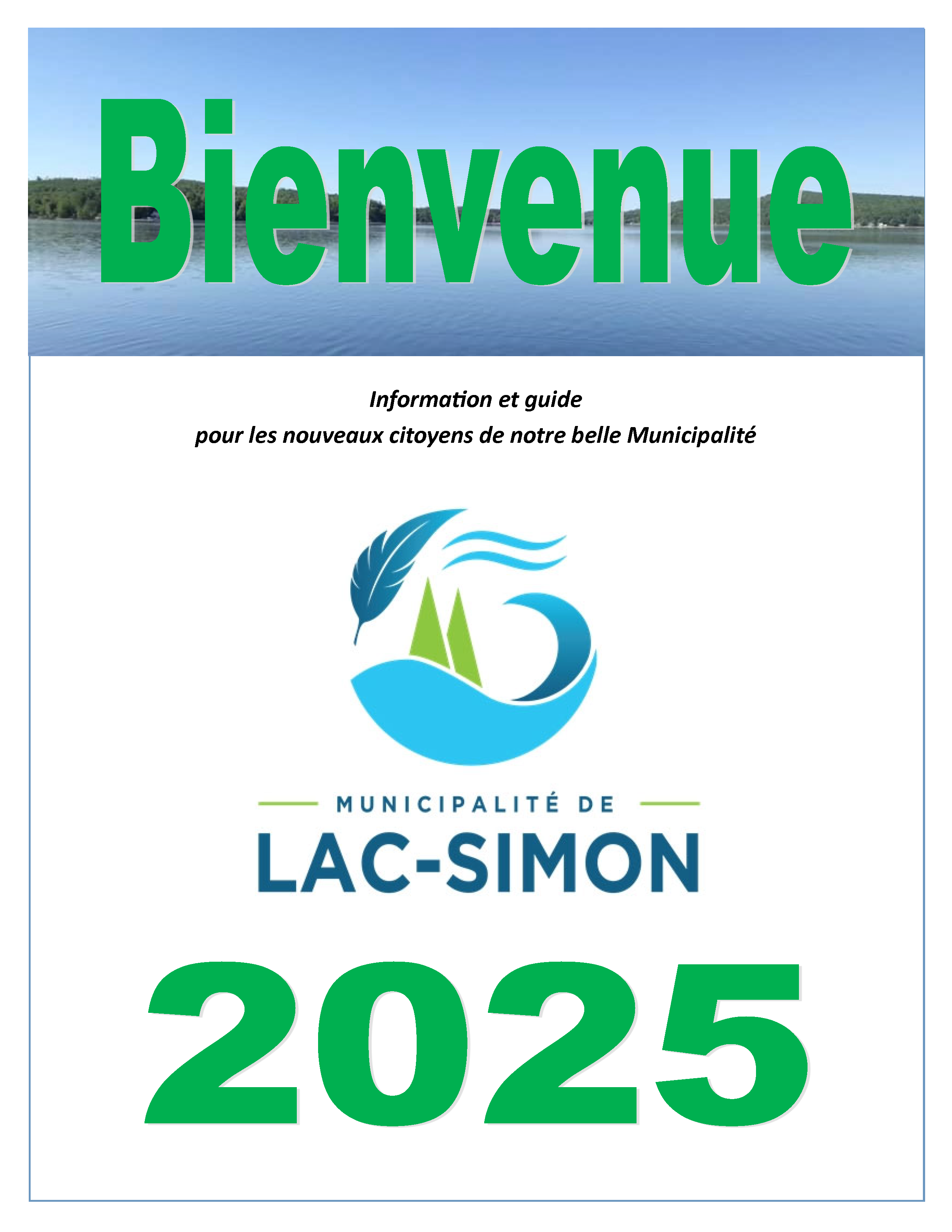 Nouveaux propriétaires ou résidents - Municipalité Lac Simon